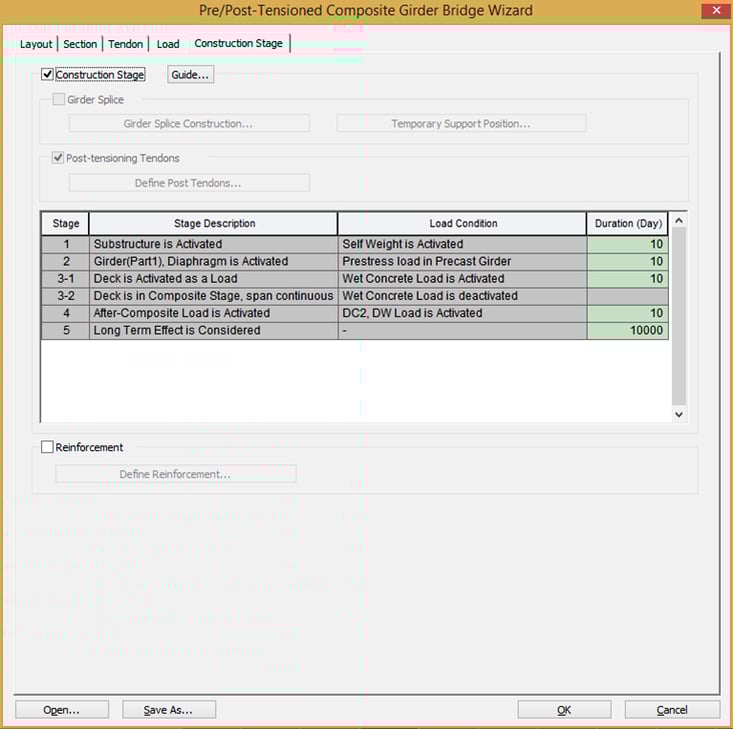 Design of Girder Span Bridge with PSC Sections